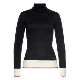 AJC Rollkragenpullover in Schwarz/ Wei&szlig; | Gr.: 40