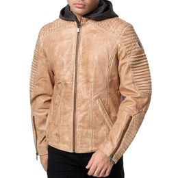 Tazzio Lederjacke "A800" - in Camel | Gr.: L