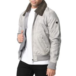 Tazzio Lederjacke "A801" - in Grau | Gr.: L