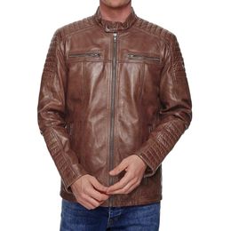 Tazzio Lederjacke "19709" - in Braun | Gr.: M