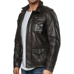 Tazzio Lederjacke "19706" - in Braun | Gr.: M