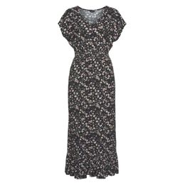 Laura Scott Sommerkleid in schwarz-gebl&uuml;mt | Gr.: 46
