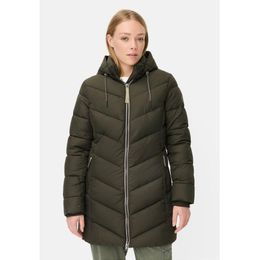 Camel Active Wattierte Jacke mit abnehmbarer Kapuze in Waldgr&uuml;n | Gr.: 46