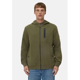 Camel Active Sweatjacke mit Kapuze in Waldgrün | Gr.: 3XL