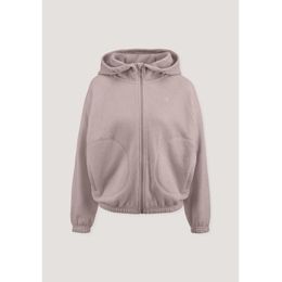 hessnatur Softfleece Jacke in helles mauve | Gr.: S