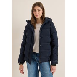 Steppjacke Cecil, Damen, Gr. XL (44), schwarz navy blau, Stoff, Obermaterial: 100% Polyester. Futter: 100% Polyester. F&uuml;llung: 100% Polyester, unifarben, normal normal, ohne Ausschnitt, B&uuml;ndchen, Jacken Steppjacke, mit moderner Steppung