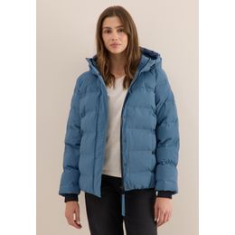 Steppjacke Cecil, Damen, Gr. L (42), moonstone blau, Stoff, Obermaterial: 100% Polyester; Futter: 100% Polyester; F&uuml;llung: 100% Polyester, unifarben, normal normal, ohne Ausschnitt, B&uuml;ndchen, Jacken Steppjacke, mit moderner Steppung