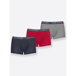 Tom Tailor Herren Pants, marine + rot + grau-meliert, Gr&ouml;&szlig;e 6