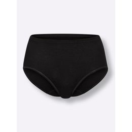 Speidel Damen Slip mit Glanzbandeinfassung, 3 St&uuml;ck schwarz, Gr&ouml;&szlig;e 52/54