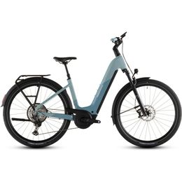 Cube Nuride Hybrid SLX 800 | Gr. 46 cm | Aluminium E-Trekkingbike Blau