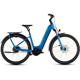 Cube Kathmandu Hybrid Comfort Pro 800 | Gr. 54 cm | Aluminium E-Trekkingbike Blau