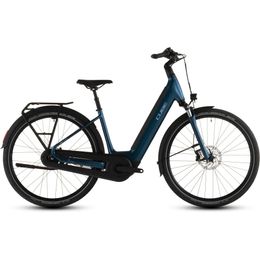 Cube Supreme RT Hybrid Comfort EX 600 | Gr. 42 cm | Aluminium E-Citybike Blau