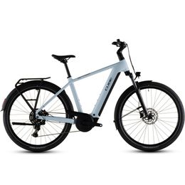 Cube Touring Hybrid ONE 600 | Gr. 54 cm | Aluminium E-Trekkingbike Blau