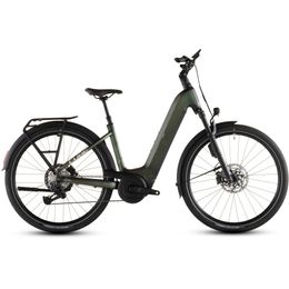 Cube Nuride Hybrid SLT 800 | Gr. 58 cm | Aluminium E-Trekkingbike Gr&uuml;n