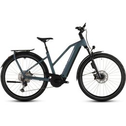 Cube Kathmandu Hybrid EXC 800 | Gr. 58 cm | Aluminium E-Trekkingbike Grau