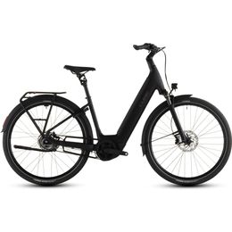 Cube Supreme RT Hybrid Deluxe EX 600 | Gr. 54 cm | Aluminium E-Citybike Schwarz