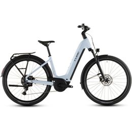 Cube Touring Hybrid ONE 600 | Gr. 54 cm | Aluminium E-Trekkingbike Blau