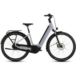 Cube Supreme Hybrid Comfort ONE 600 | Gr. 46 cm | Aluminium E-Citybike Grau