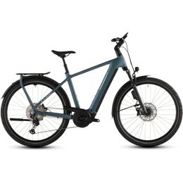 Cube Kathmandu Hybrid EXC 800 | Gr. 58 cm | Aluminium E-Trekkingbike Grau