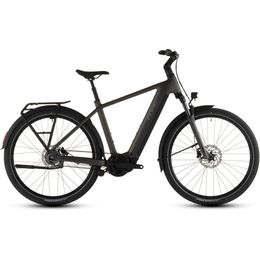 Cube Touring Hybrid Comfort SLX 800 | Gr. 58 cm | Aluminium E-Trekkingbike Silber