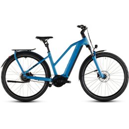 Cube Kathmandu Hybrid Comfort Pro 800 | Gr. 46 cm | Aluminium E-Trekkingbike Blau