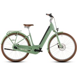 Cube Aruba Hybrid 600 | Gr. 46 cm | Aluminium E-Citybike Gr&uuml;n