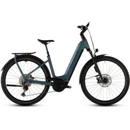 Cube Kathmandu Hybrid EXC 800 | Gr. 46 cm | Aluminium E-Trekkingbike Grau