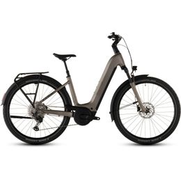 Cube Nuride Hybrid Pro 800 | Gr. 62 cm | Aluminium E-Trekkingbike Beige
