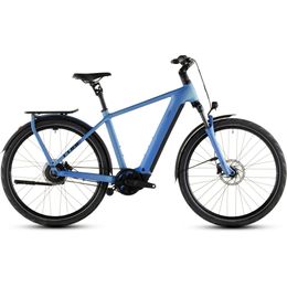 Cube Kathmandu Hybrid Comfort Pro 800 | Gr. 54 cm | Aluminium E-Trekkingbike Blau