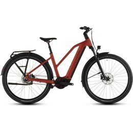 Cube Touring Hybrid Comfort SLX 800 | Gr. 46 cm | Aluminium E-Trekkingbike Rot