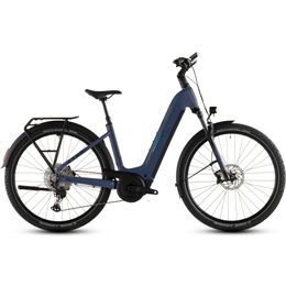 Cube Nuride Hybrid EXC 800 | Gr. 46 cm | Aluminium E-Trekkingbike Blau
