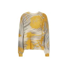 Desigual Pullover 'Arty' Damen Gr&ouml;&szlig;e XS ocker / gelb / grau / rauchgrau