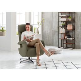 DIE PLANBAR Relaxsessel &raquo;MP-RS18073&laquo; 360&deg; drehbar, inkl. man. Kopfpolsterverstellung u. Relax-Funktion Longlife Easy moos