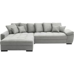 Ecksofa &raquo;Richmond, L-Form mit Kaltschaum&laquo; grau 90% Polyester / 10% Nylon