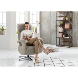 DIE PLANBAR Relaxsessel &raquo;MP-RS18073&laquo; 360&deg; drehbar, inkl. man. Kopfpolsterverstellung u. Relax-Funktion Longlife Easy desert