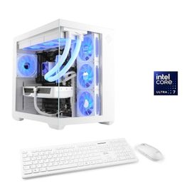 CSL PC »Vitrum Advanced V24551« weiß Inkl. Maus und Tastatur Set, WLAN