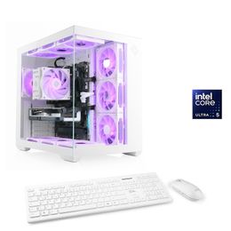 CSL PC »Vitrum Advanced V24540« weiß Inkl. Maus und Tastatur Set, WLAN