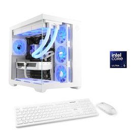CSL PC &raquo;Vitrum Advanced V24546&laquo; wei&szlig; Inkl. Maus und Tastatur Set, WLAN