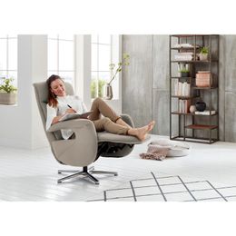 DIE PLANBAR Relaxsessel &raquo;MP-RS18073&laquo; 360&deg; drehbar, inkl. man. Kopfpolsterverstellung u. Relax-Funktion Longlife Easy desert