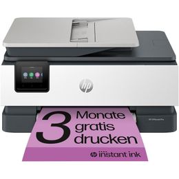 HP Multifunktionsdrucker »OfficeJet Pro 8132e« 3 Monate gratis Drucken mit Instant Ink inklusive grau Mit HP+ 3 Probemonate HP Instant Ink inklusive