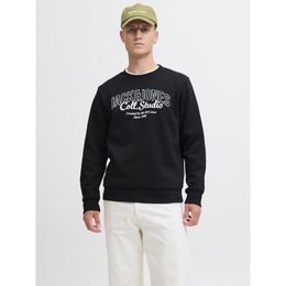 Jack & Jones JACK & JONES Sweatshirt &raquo;JJMAKOTO SWEAT CREW NECK&laquo; Black Print:Big print S S Sweater von Jack & Jones