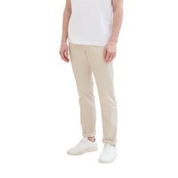 Tom Tailor 5-Pocket-Hose mit Marken-Badge auf der Rückseite light cashew beige 34 - Länge 32 Länge 32 34 Unifarbene Hose von Tom Tailor
