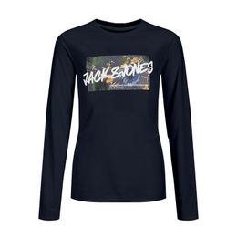 Jack & Jones JACK & JONES JUNIOR Langarmshirt »JJHAWAII SHAPE TEE LS CREW NECK JNR« Sky Captain 128 128 Regular Fit Passform bietet optimalen Tragekomfort und...