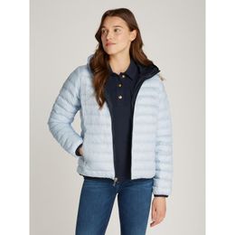 Tommy Hilfiger Steppjacke »REVERSIBLE LW PADDED JACKET« mit Kapuze mit reversible Tragemöglichkeit, leichte Wattierung, Logo-Patch Breezy Blue XS...