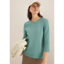 Cecil Damen 3/4-Arm-Shirt mit 3/4-&Auml;rmel gr&uuml;n S (38)
