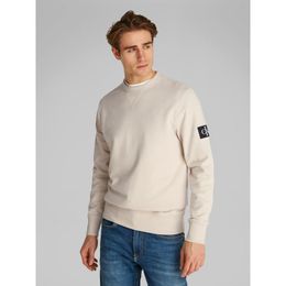 Calvin Klein Jeans Sweatshirt &raquo;BADGE CREW NECK&laquo;, mit Logopatch Oatmeal M M Sweatshirts von Calvin Klein Jeans Menswear
