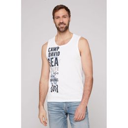 CAMP DAVID Tanktop mit Logodruck opticwhite S S Tanktop von CAMP DAVID