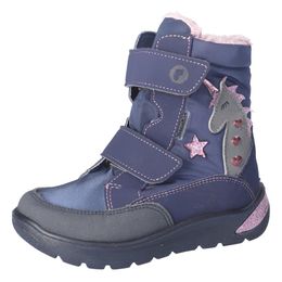 Ricosta Winterstiefel »Annika WMS: normal« Blinkschuh mit Warmfutter, Größenschablone zum Download navy 33 33 Süßer Klettstiefel für die kalte...