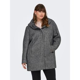 Only CARMAKOMA Kurzmantel »CARSEDONA LIGHT COAT OTW NOOS« Dark Grey Melange M M Curvy-Mantel von Only CARMAKOMA