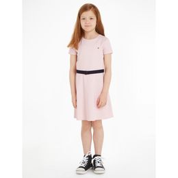 Tommy Hilfiger Jerseykleid »ESSENTIAL SKATER DRESS« mit Markenlabel am Bund Whimsy Pink 4 (104) - N-Gr N-Gr 4 (104) Elastisches Material sorgt für...